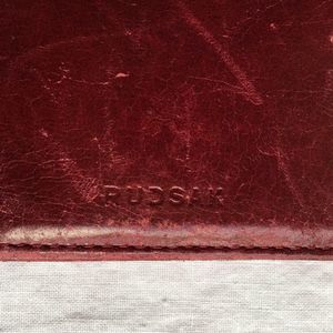 RUDSAK | Bags | Rudsak Slim Red Soft Leather Slim Bifold Wallet ...
